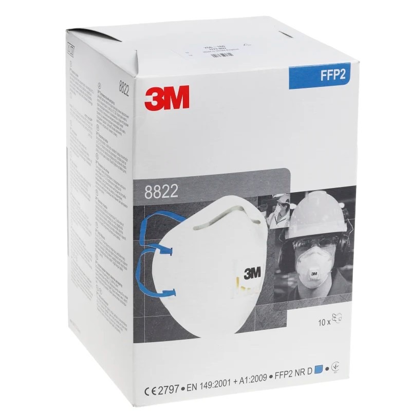 3M™ 8822 | FFP2 Particulate Respirator, Valved – Schultz Healthcare